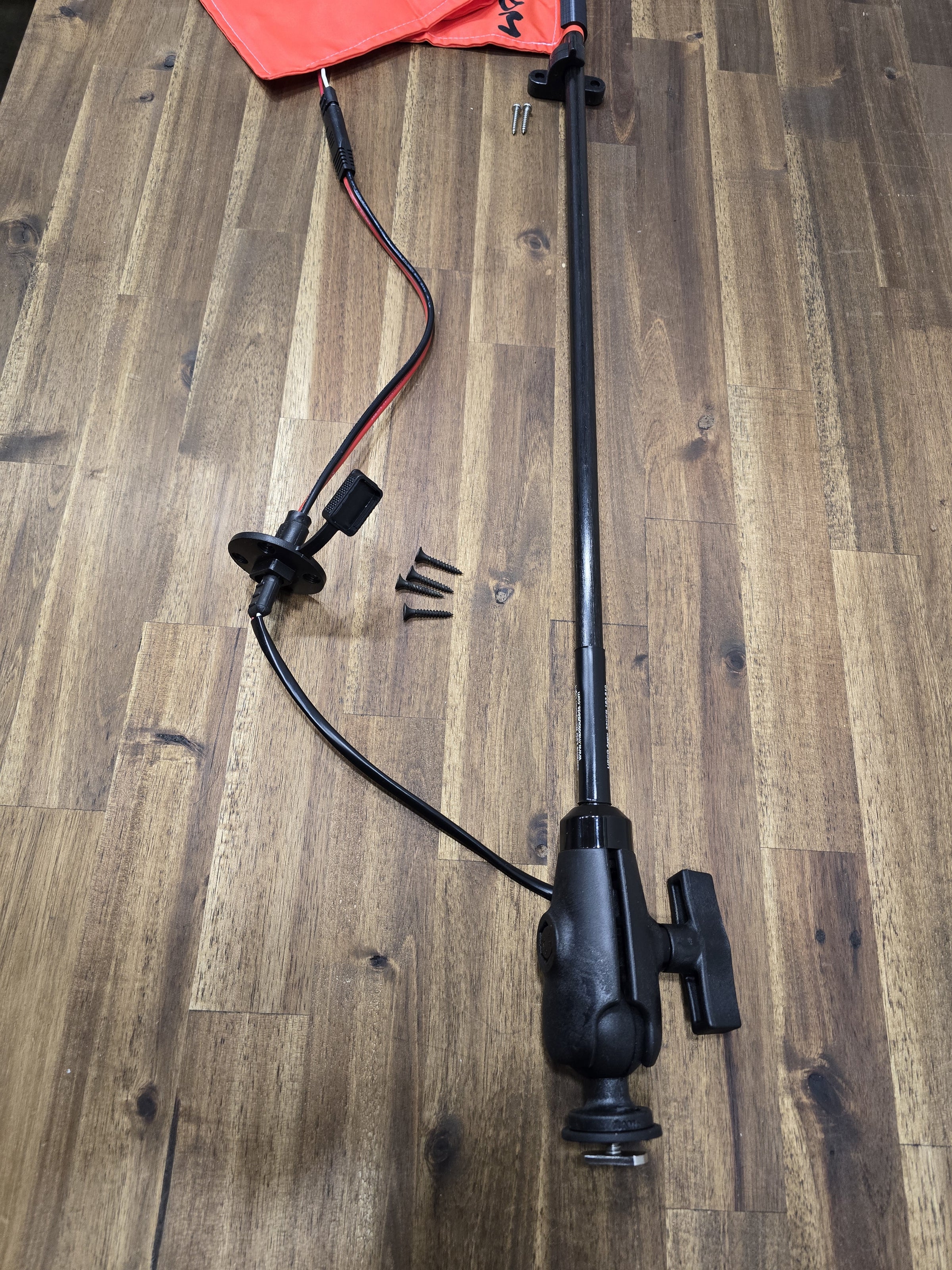 Kayak Extreme Navigation Light and Flag Package with T-lock Rail Mount ...